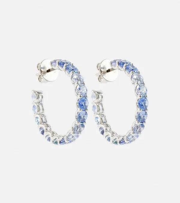 BUCHERER FINE JEWELLERY Pastello Sapphire Hoop Earrings - Gold