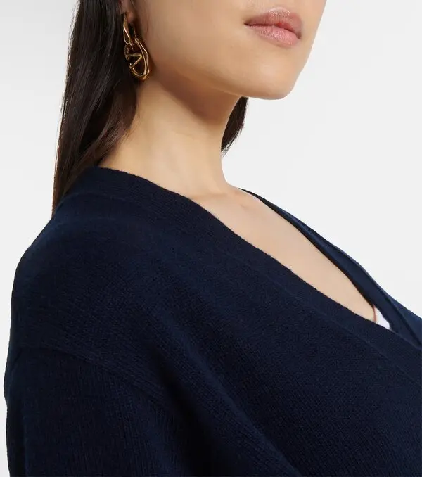 Valentino Garavani Chain-detail Virgin Wool Cardigan