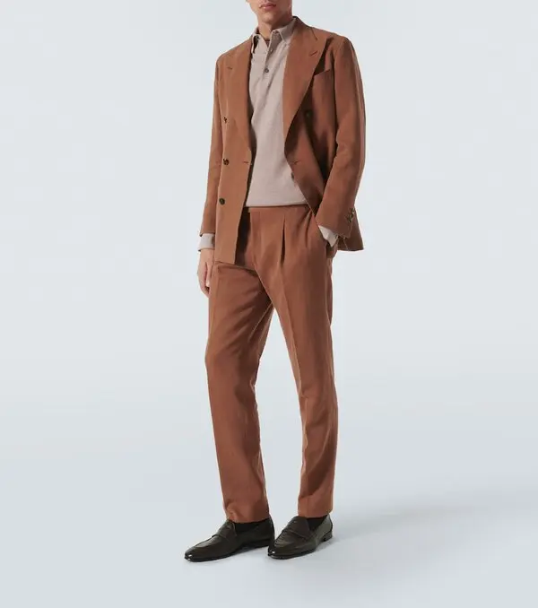 Zegna Cotton Polo Sweater - Neutrals