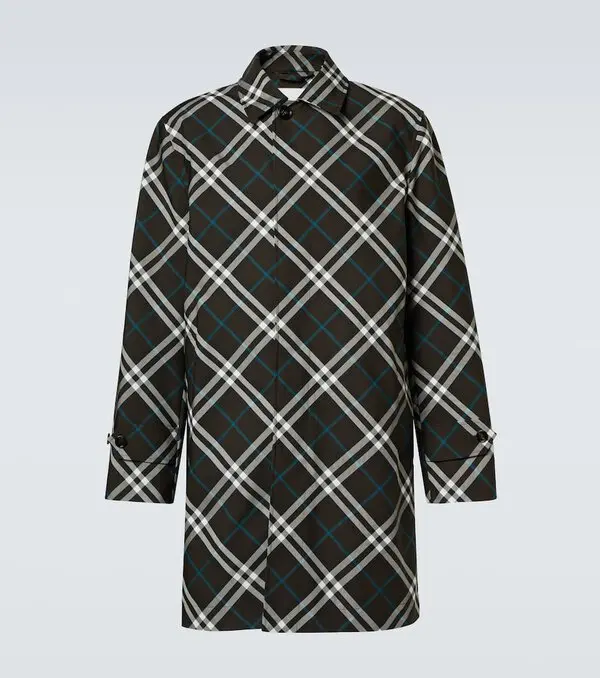 Burberry Check Print Raincoat