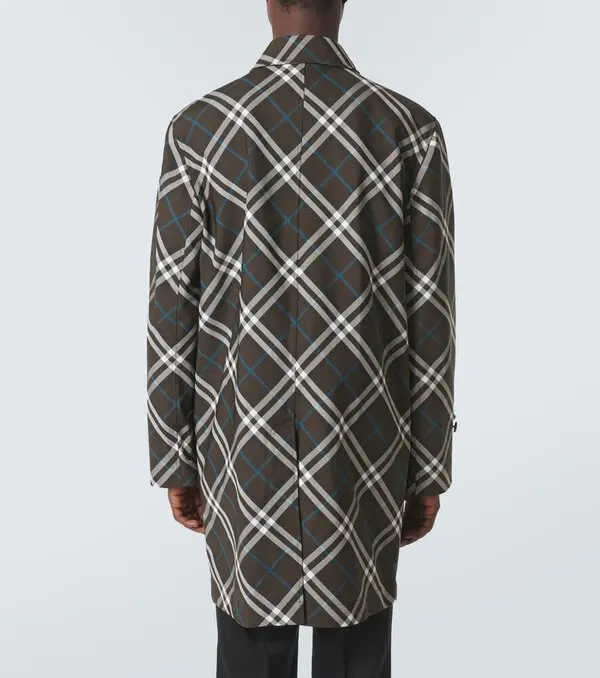 Burberry Check Print Raincoat