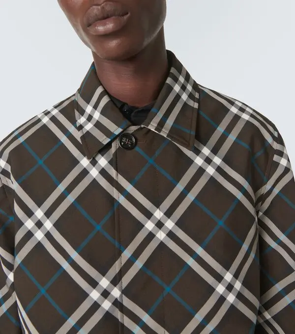Burberry Check Print Raincoat