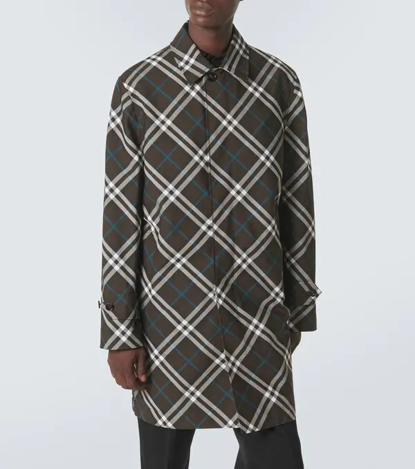 Burberry Check Print Raincoat