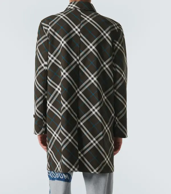 Burberry Check Print Raincoat