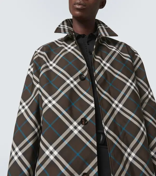 Burberry Check Print Raincoat