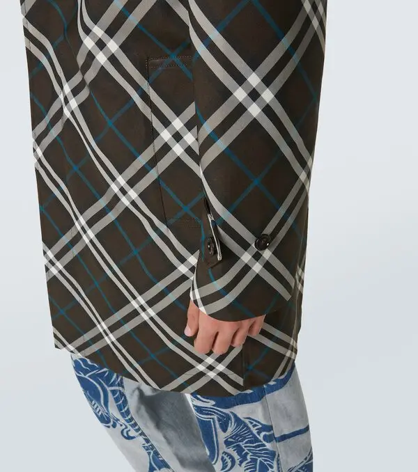 Burberry Check Print Raincoat