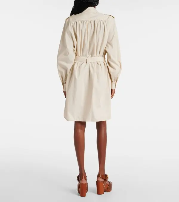 Chloé Belted Cotton Midi Dress