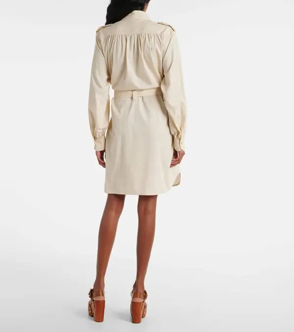 Chloé Belted Cotton Midi Dress