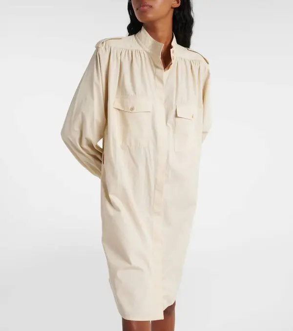 Chloé Belted Cotton Midi Dress