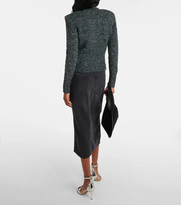 Isabel Marant Kalogb Off-shoulder Sweater