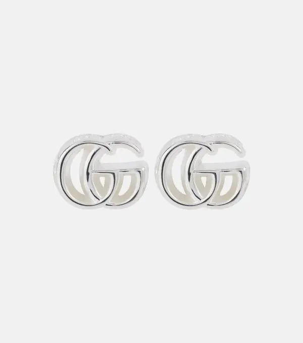 Gucci Gg Marmont Sterling Stud Earrings - Silver