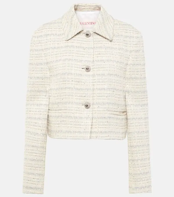 Valentino Garavani Mossi Cotton-blend Jacket
