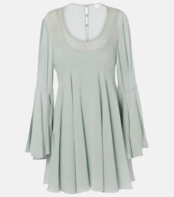 Chloé Silk Chiffon Mini Dress
