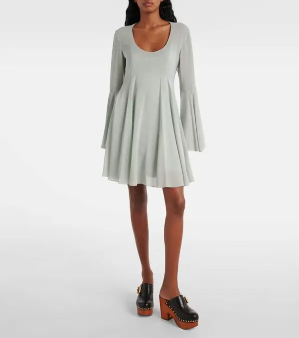 Chloé Silk Chiffon Mini Dress