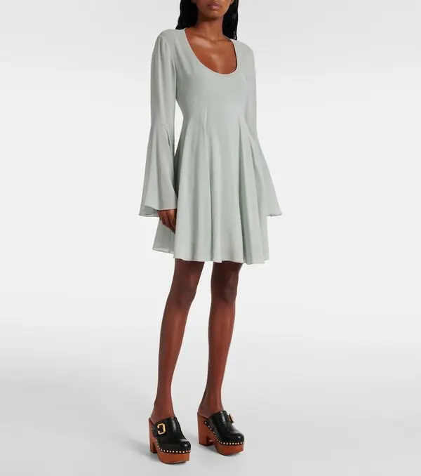 Chloé Silk Chiffon Mini Dress