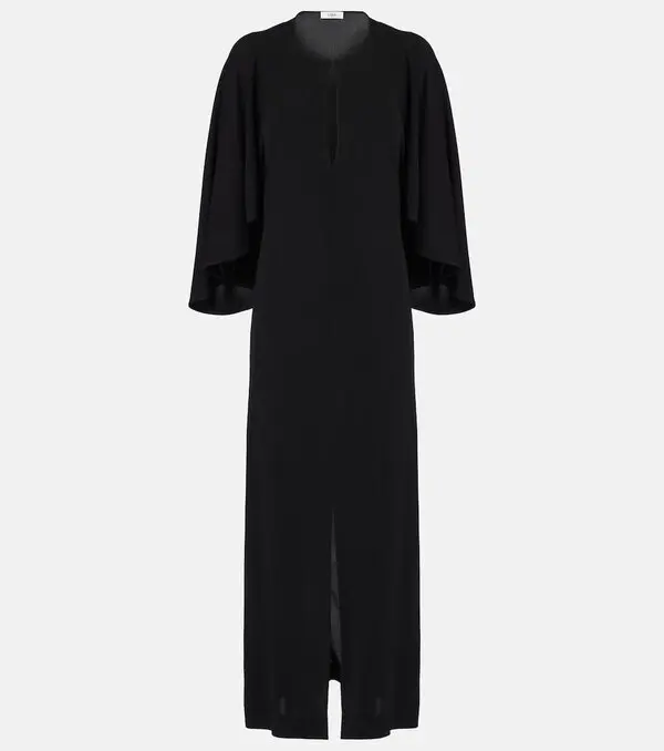 Chloé Caped Gown - Black