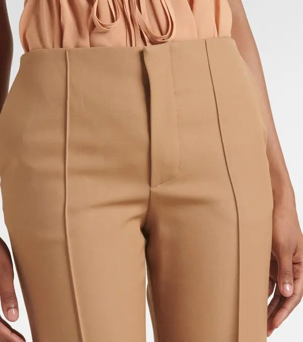 Chloé Mid-rise Straight Wool Pants