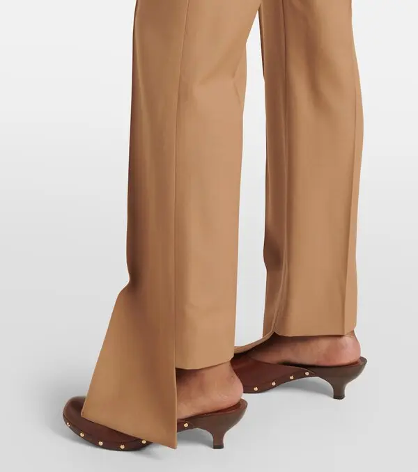 Chloé Mid-rise Straight Wool Pants