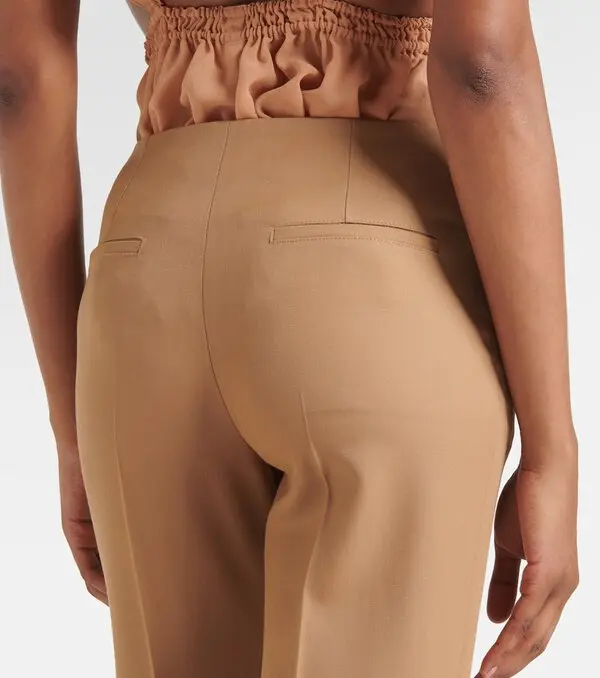 Chloé Mid-rise Straight Wool Pants