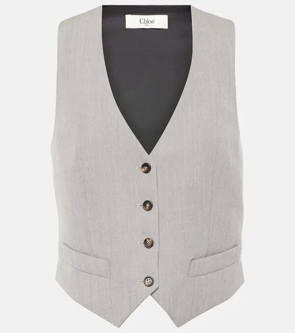 Chloé Wool Vest - Grey