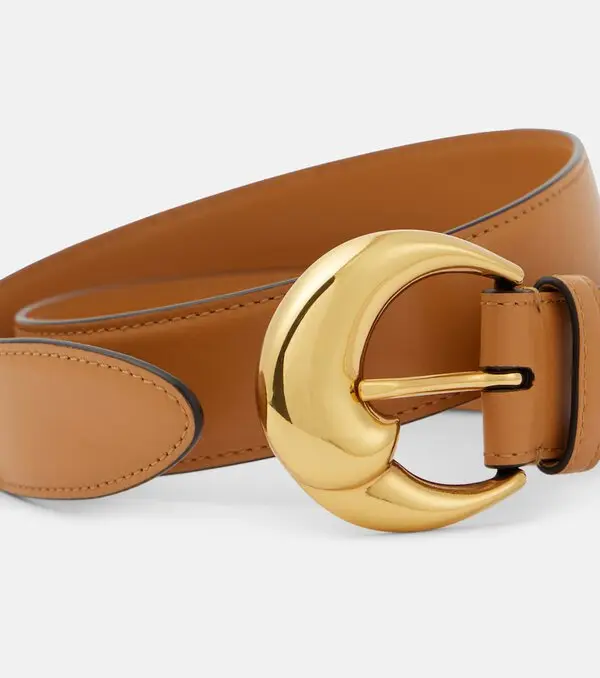 Etro Paisley Leather Belt - Brown