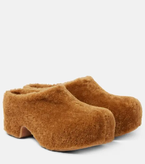 Dries Van Noten Platform Clogs - Brown