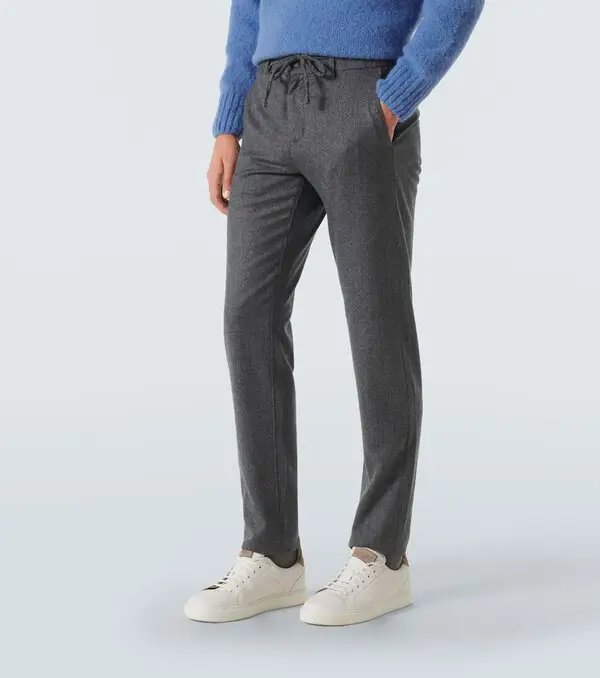 Canali Wool Straight Pants