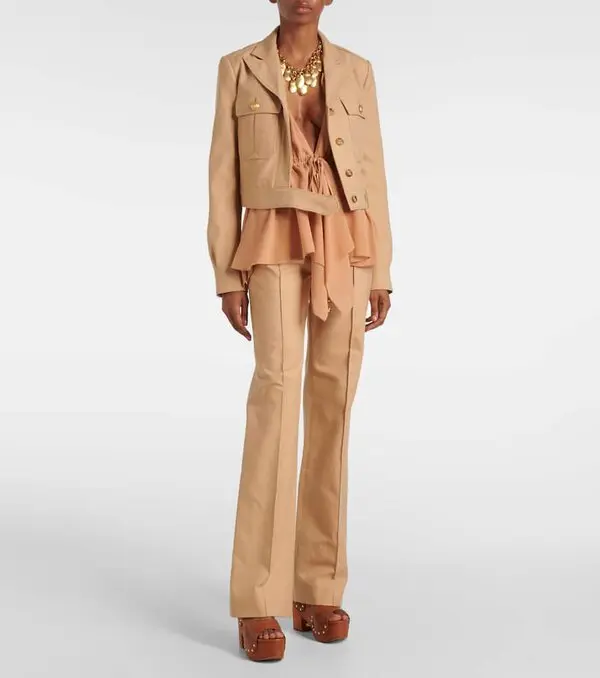 Chloé Cropped Cotton Jacket
