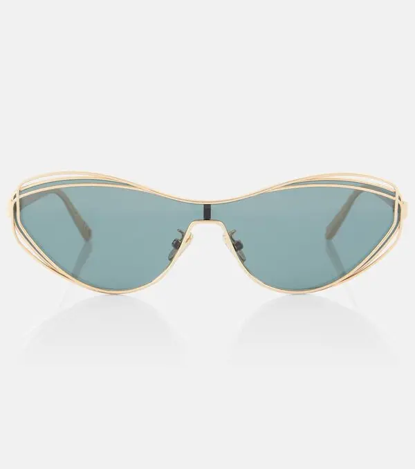 Dior Fildior M1u Cat-eye Sunglasses - Gold