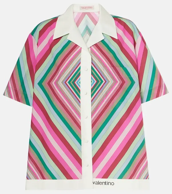 Valentino Garavani Printed Cotton Poplin Shirt - Multicoloured