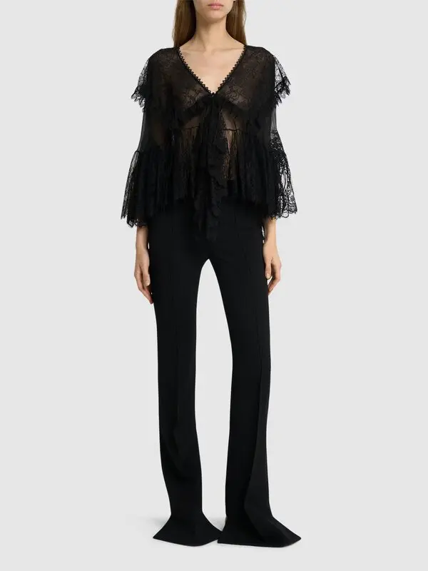 Chloé Ruffled Lace Shirt