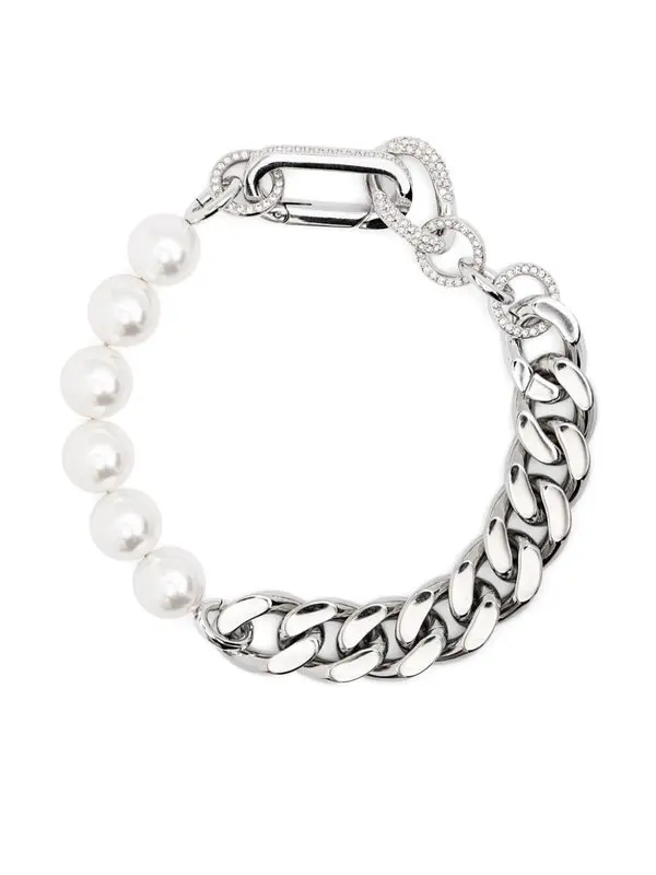 SWAROVSKI Dextera Faux-pearl Bracelet - Silver
