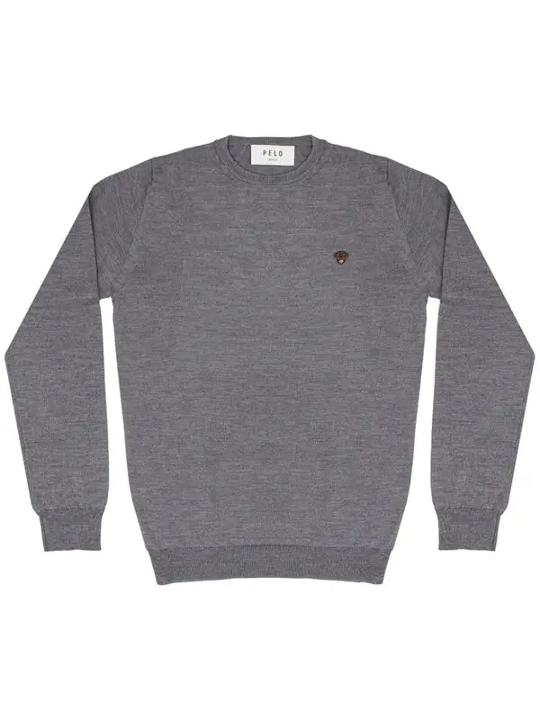 PELO FOUNDATION Dog-appliqué Jumper - Grey
