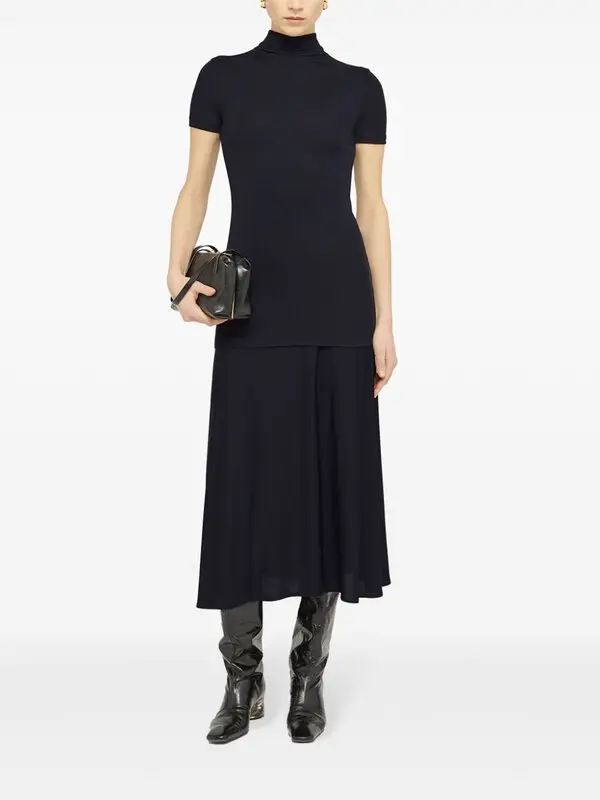 JIL SANDER Layered-design Midi Dress - Blue