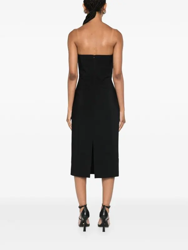 GENNY Sequin-detailed Strapless Midi Dress