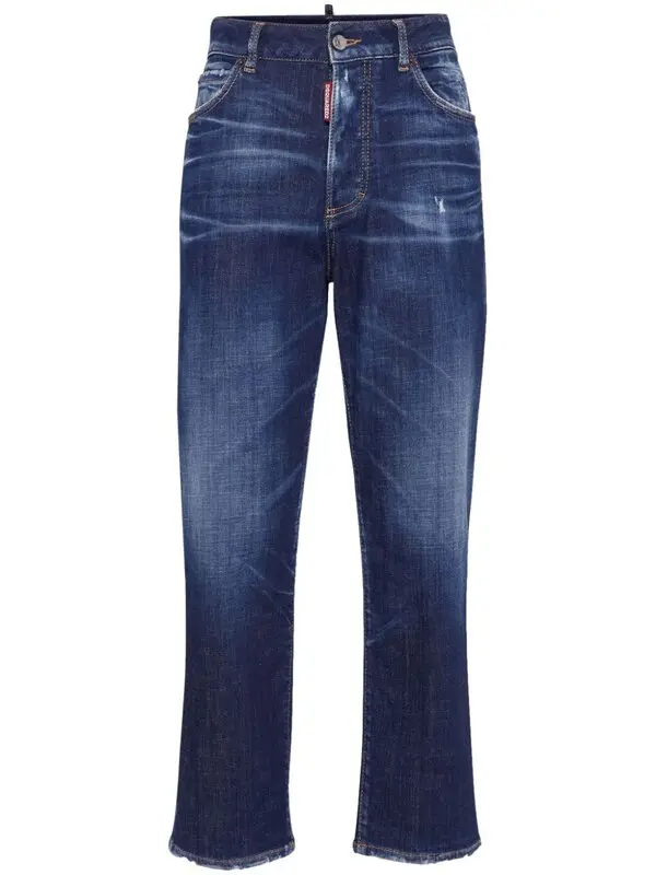 Dsquared2 Faded Straight-leg Jeans