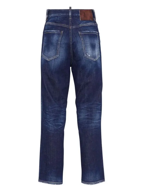 Dsquared2 Faded Straight-leg Jeans