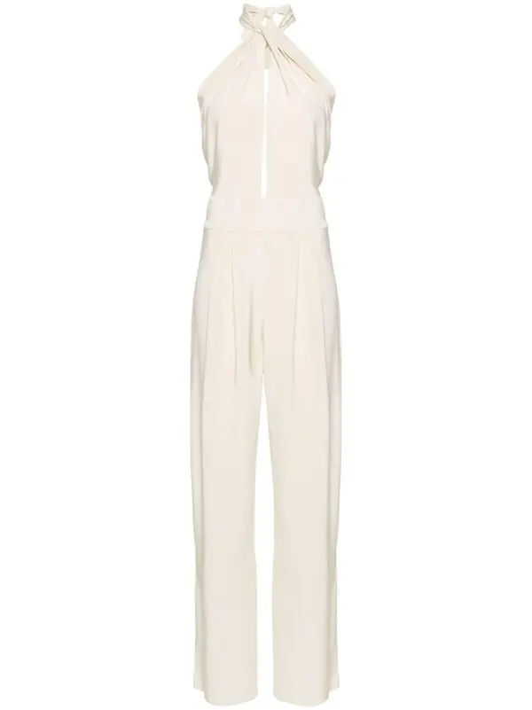 Johanna Ortiz Mark Of Honor Silk Jumpsuit - Neutrals