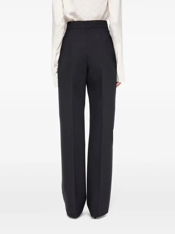 FERRAGAMO Press-crease High-rise Trousers - Black