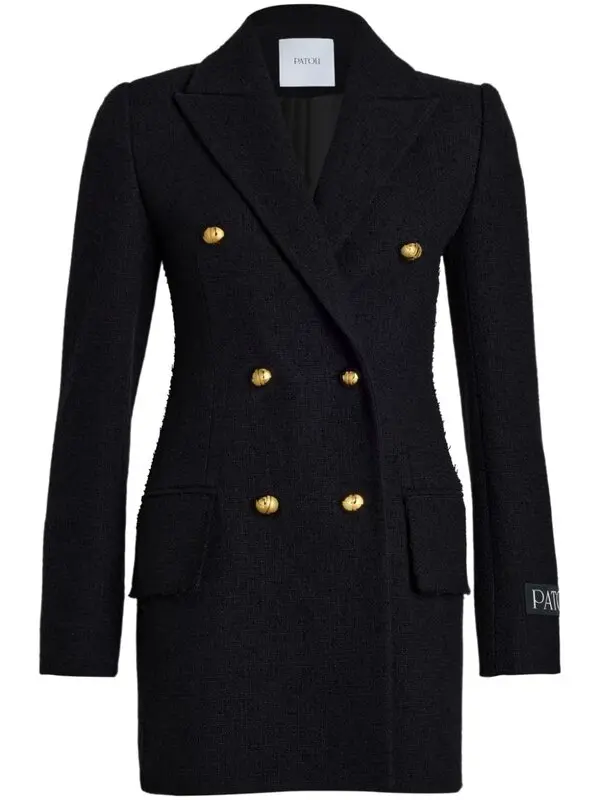 PATOU Double-breasted Blazer - Black