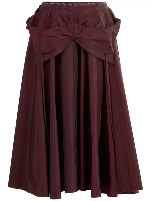 MAISON MARGIELA A-line Midi Skirt - Red