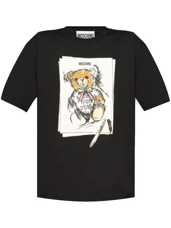 Moschino Print T-shirt - Black