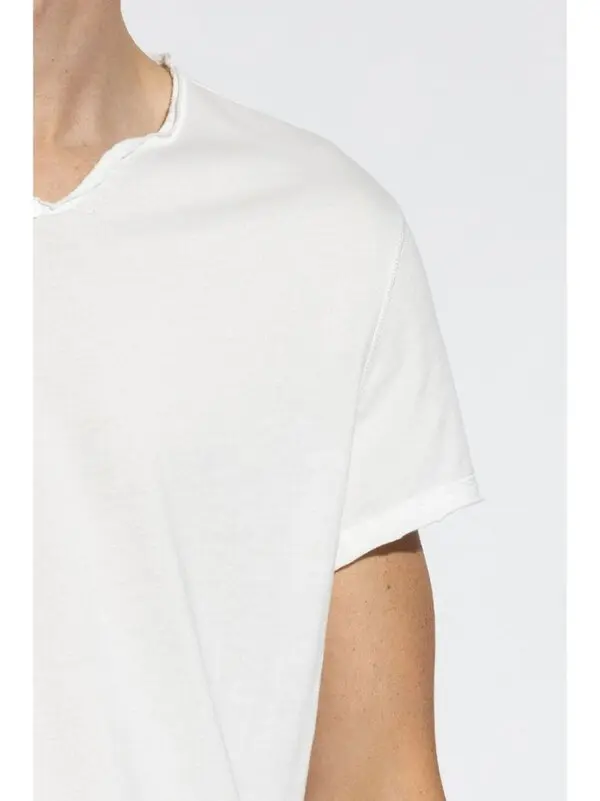 Zadig&Voltaire Henley-neck Cotton T-shirt - White