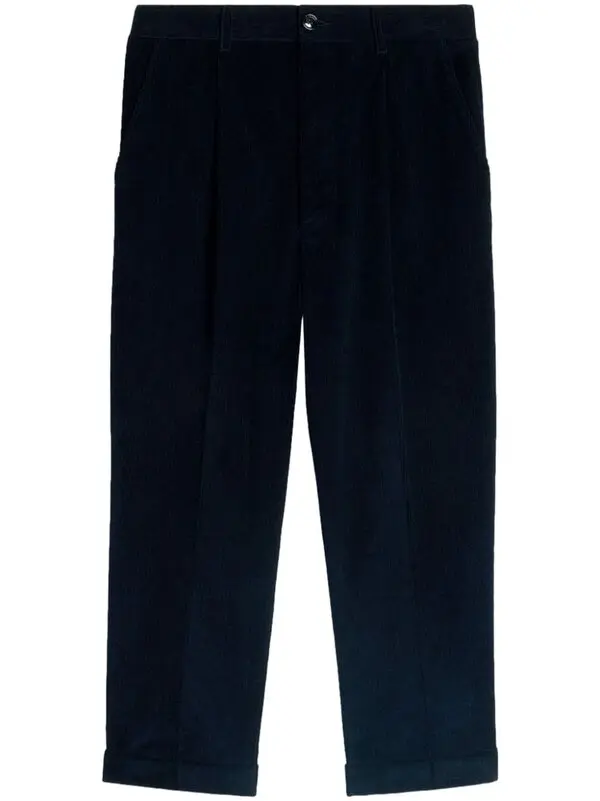 AMI Paris Tapered-leg Corduroy Trousers