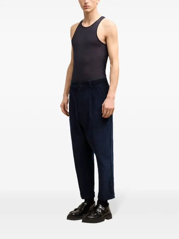 AMI Paris Tapered-leg Corduroy Trousers