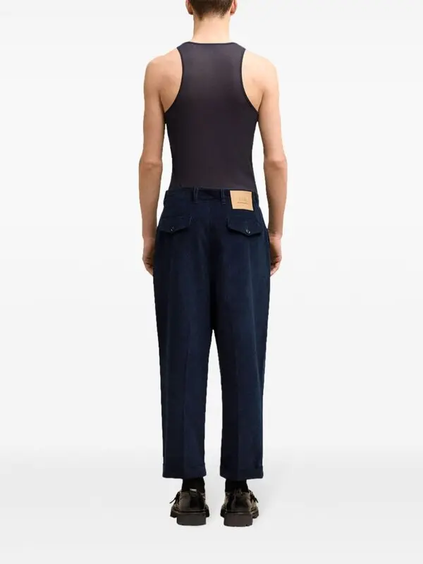 AMI Paris Tapered-leg Corduroy Trousers