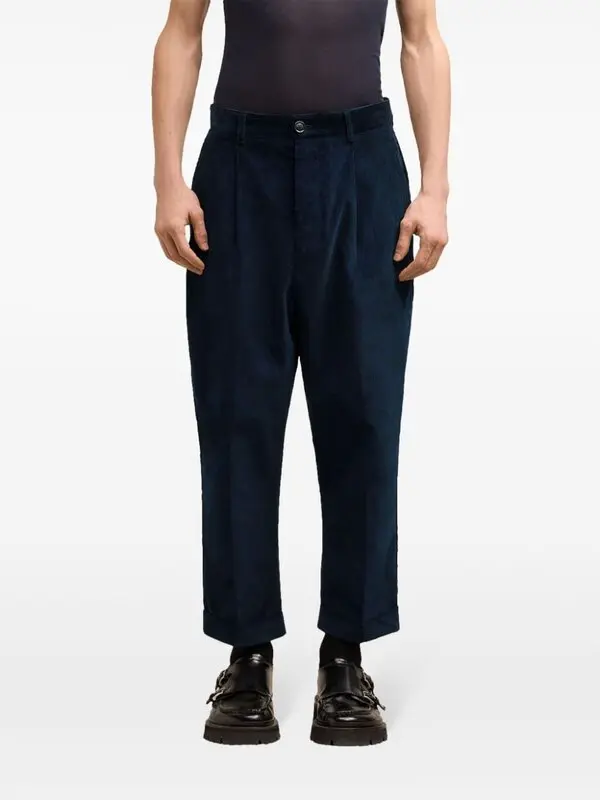 AMI Paris Tapered-leg Corduroy Trousers