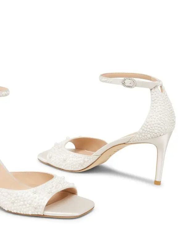 STUART WEITZMAN 75mm Bliss Pearls Sandals