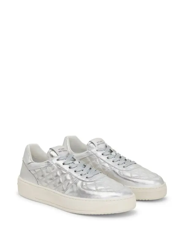 STUART WEITZMAN Courtside Metallic Sneakers