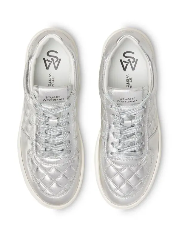 STUART WEITZMAN Courtside Metallic Sneakers